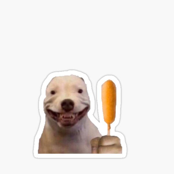 "Corn Dog" Sticker for Sale by Silasi | Redbubble