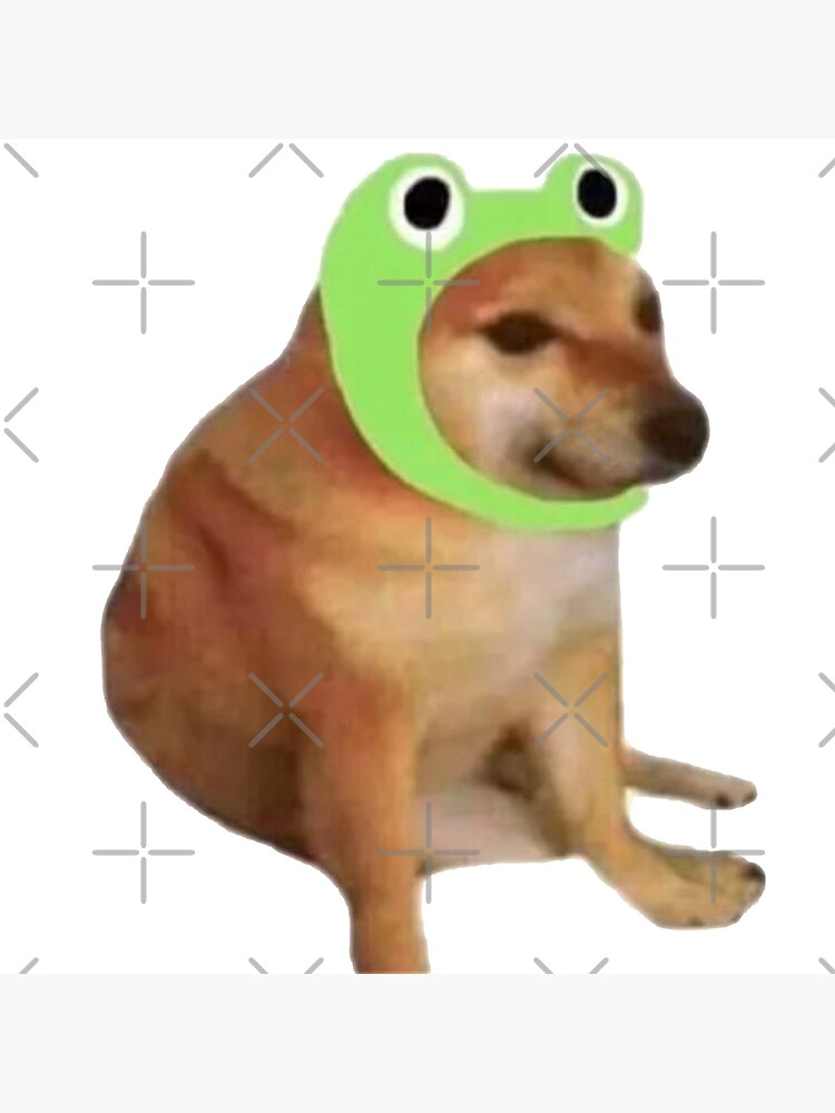 "Doge Frog Head" Art Board Print for Sale by Silasi | Redbubble