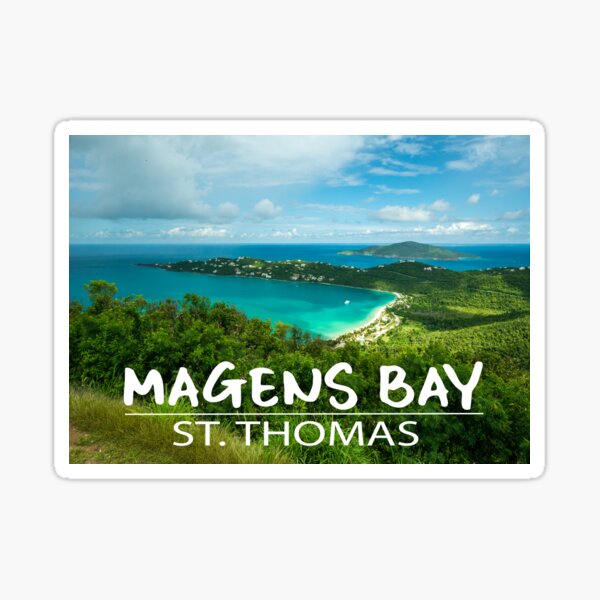 "Magens Bay, St. Thomas" Sticker for Sale by Nicomaja | Redbubble