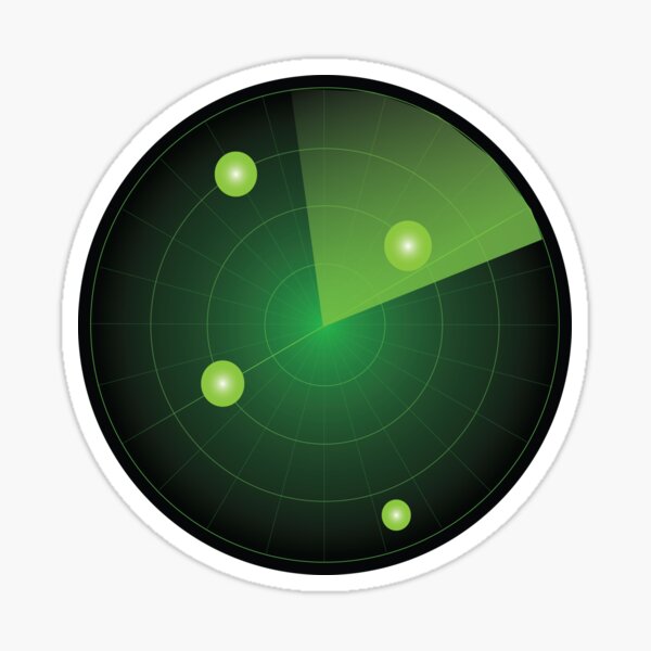 "Radar vector graphics" Sticker for Sale by binti163 | Redbubble