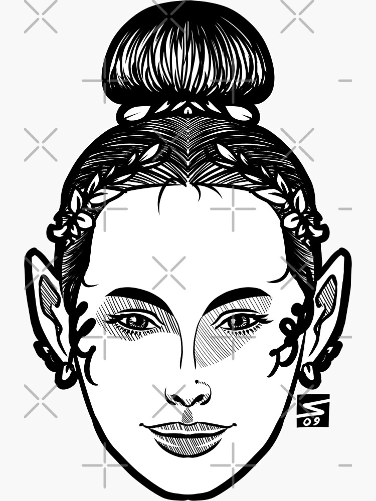 Virgo Line Art Sticker For Sale By Artsy Sal Redbubble
