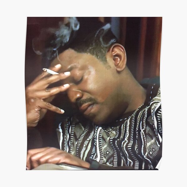"Mekhi Phifer Meme Smoking Reaction Gif head down eyes closed The Bobby ...