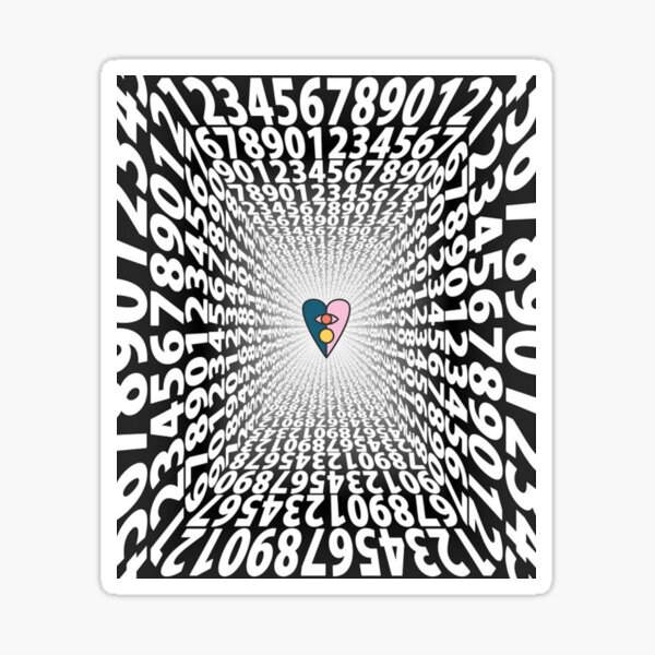 "Number 12 Square Maths Pattern with Mask" Sticker by Suireal | Redbubble