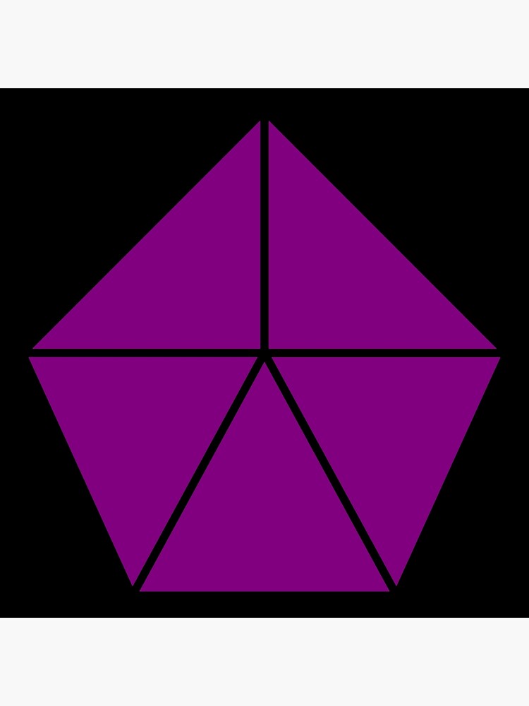 "Purple Tri-Pentagon" Poster for Sale by Greenwood2112 | Redbubble