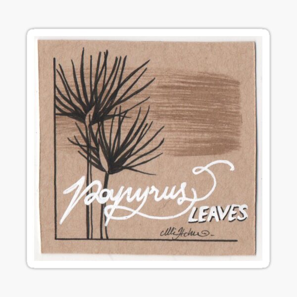 "Papyrus Leaves" Sticker for Sale by MiItchu | Redbubble