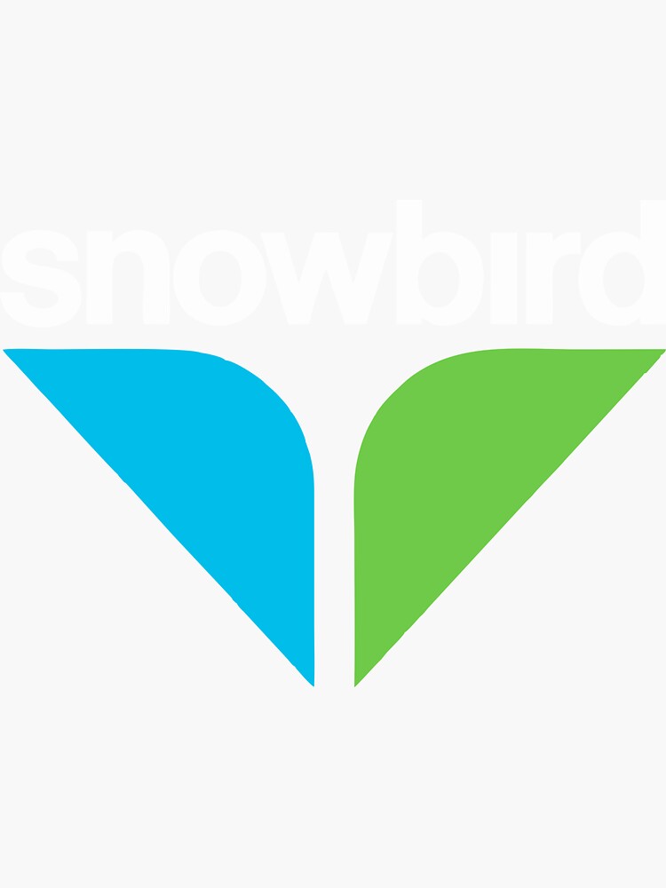 "BEST SELLER - Snowbird Logo Merchandise" Sticker for Sale by wykoffgaz ...