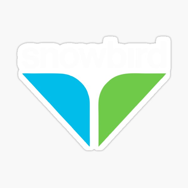 "BEST SELLER - Snowbird Logo Merchandise" Sticker for Sale by wykoffgaz ...