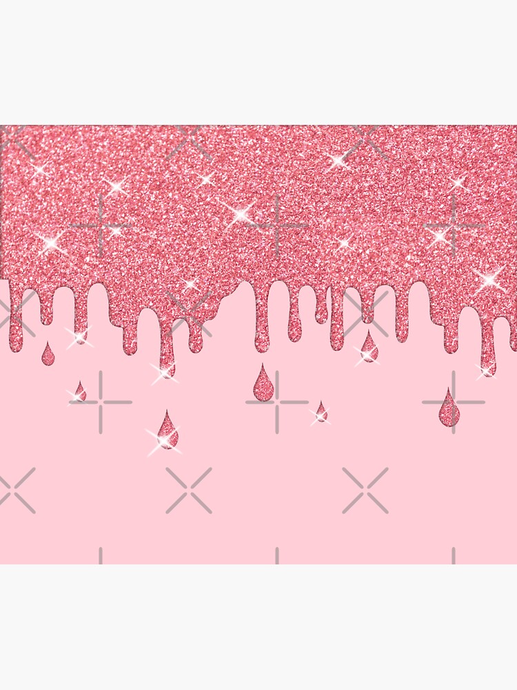 "Dripping Pink Glitter Effect & Sparkles" Sticker for Sale by ...