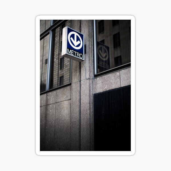 "Metro " Sticker for Sale by DDMP | Redbubble