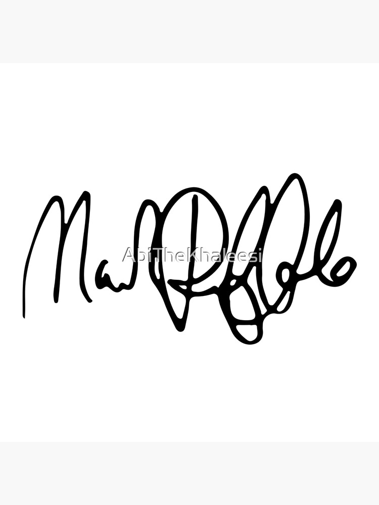 "Mark Ruffalo Signature " Poster by AbiTheKhaleesi | Redbubble