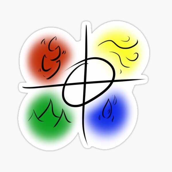 "Elements sketch" Sticker for Sale by mattwilldo | Redbubble