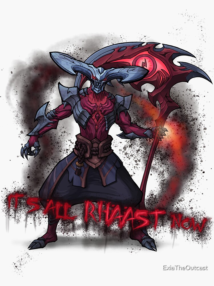 "It's All Rhaast Now!" Sticker for Sale by ExiaTheOutcast | Redbubble