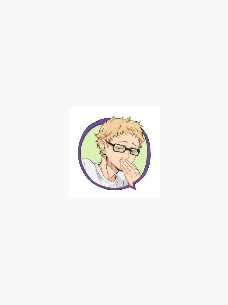 "Tsukki Smirking (douche) - Haikyuu " Sticker for Sale by IvyNight ...