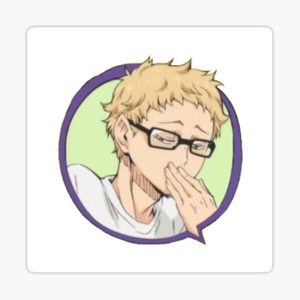 "Tsukki Smirking (douche) - Haikyuu " Sticker for Sale by IvyNight ...