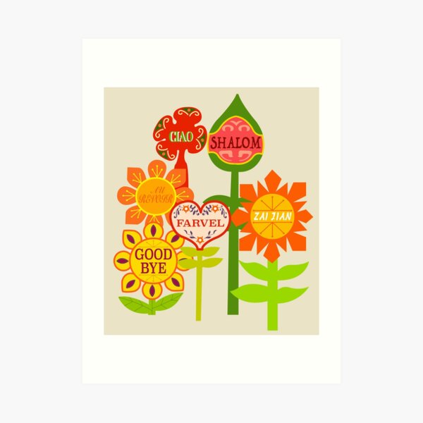 "It's A Small World Goodbye Room Flowers" Art Print for Sale by ...
