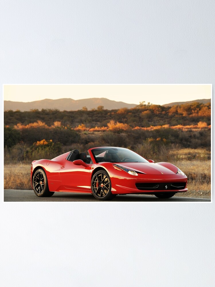 "Ferrari 458 Italia" Poster for Sale by JasonLeone | Redbubble