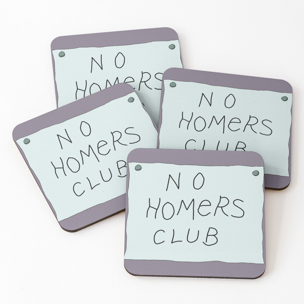 Pegatina for Sale con la obra «Los Simpsons No Homers Club Sign» de ...