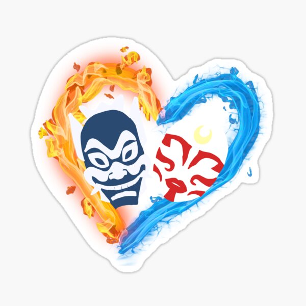 "Zutara Masks " Sticker for Sale by mrs762 | Redbubble