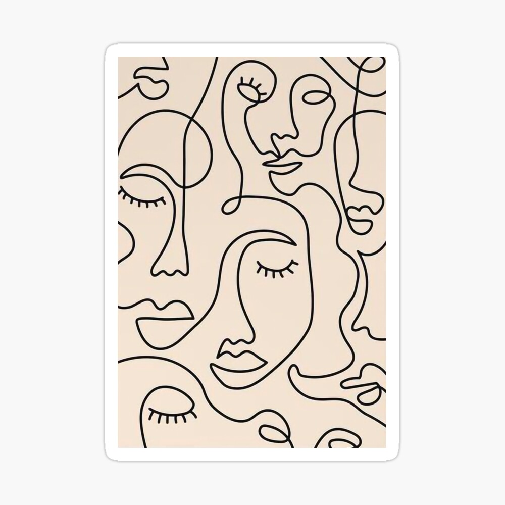 Printable Neutral Line Art Swirly Line Prints Minimalistic Print Modern ...