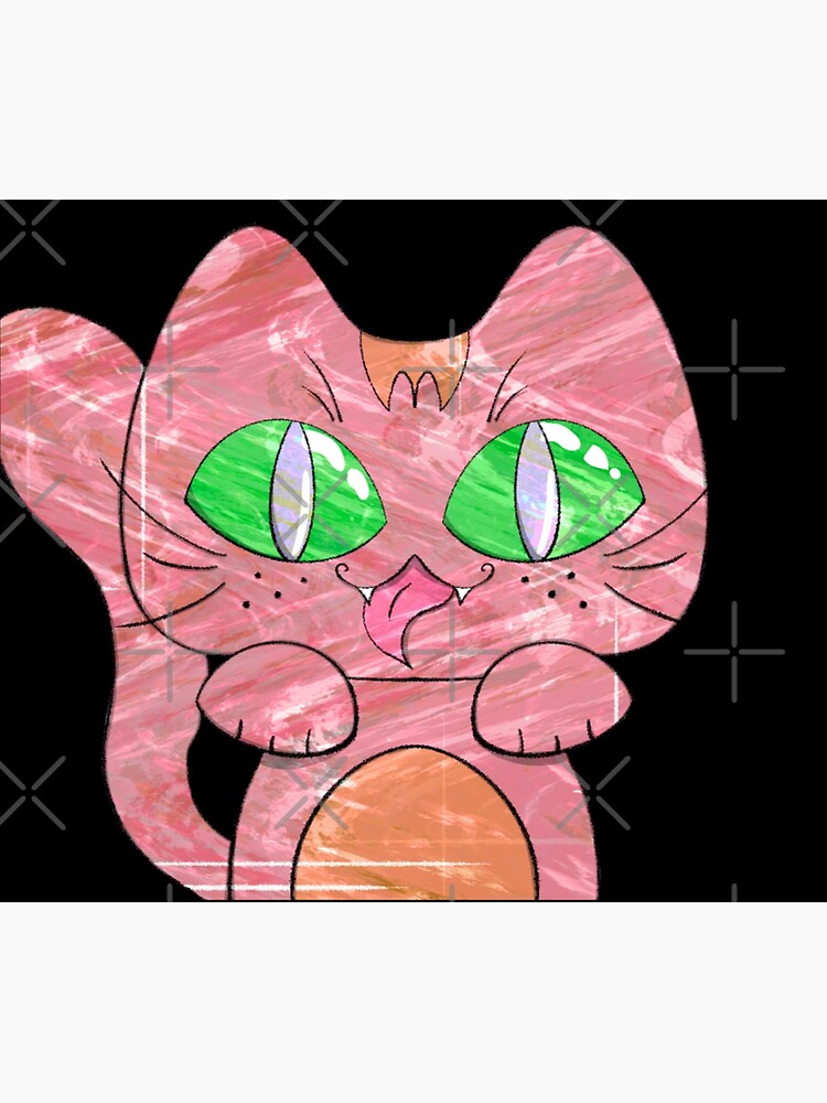 "Alien Cat - Pink" Poster for Sale by Cryptic-Charm | Redbubble
