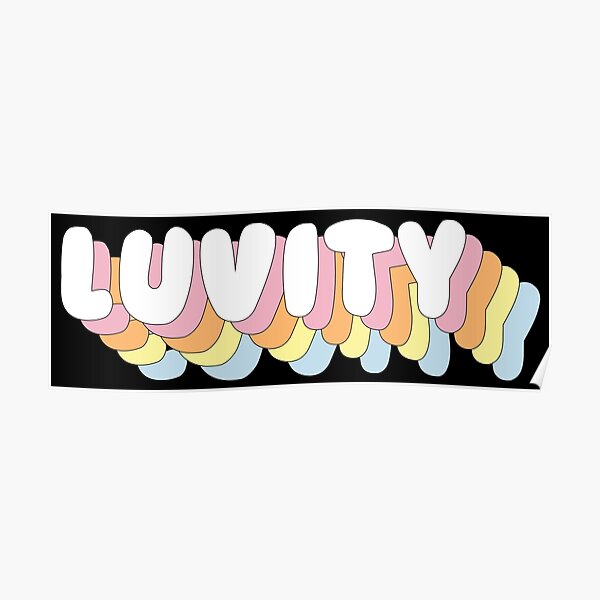 "CRAVITY - Luvity Fandom Name PASTEL Quote Text RAINBOW" Poster by ...