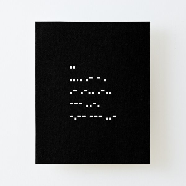 Morse Code Wall Art | Redbubble