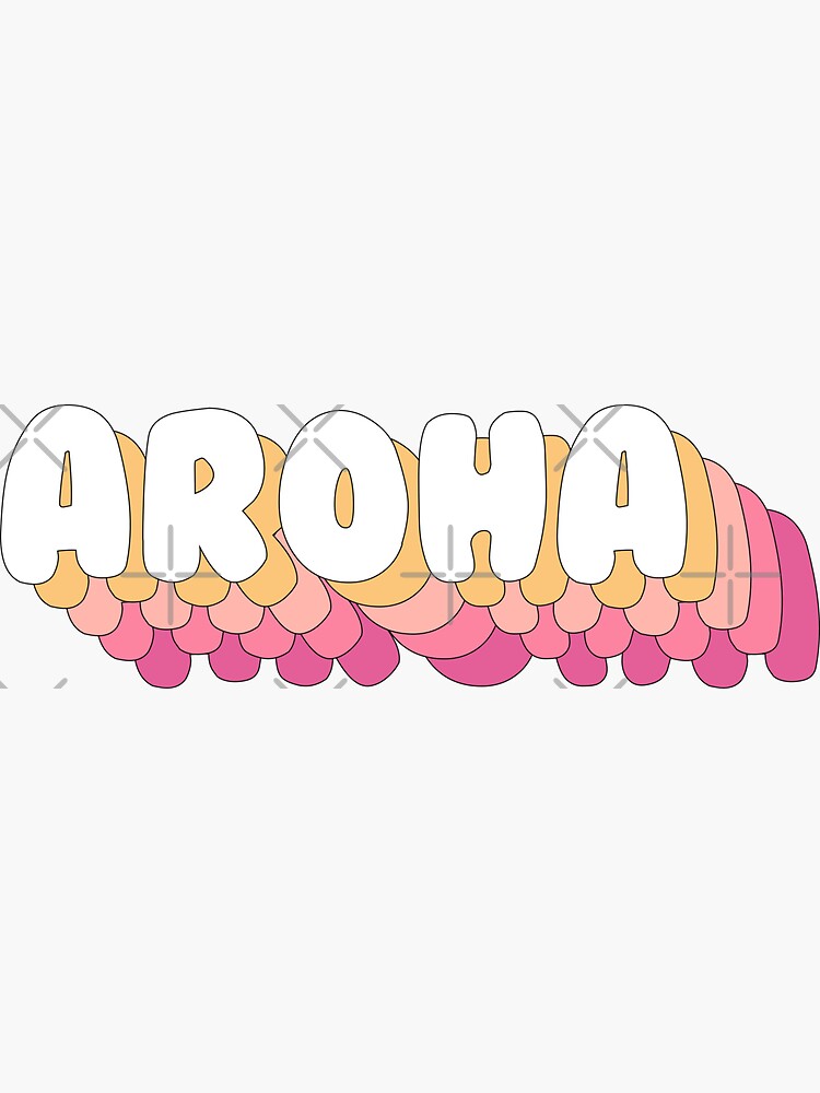 "ASTRO - Aroha Fandom Name Pink Quote Text PINK PEACH" Sticker for Sale ...