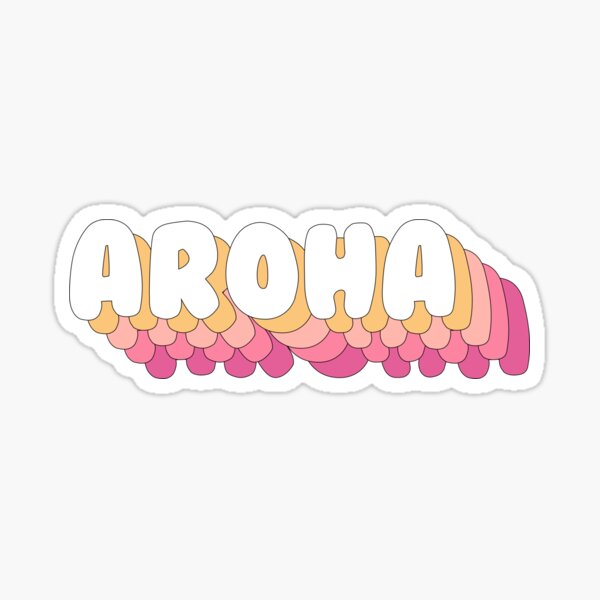 "ASTRO - Aroha Fandom Name Pink Quote Text PINK PEACH" Sticker for Sale ...