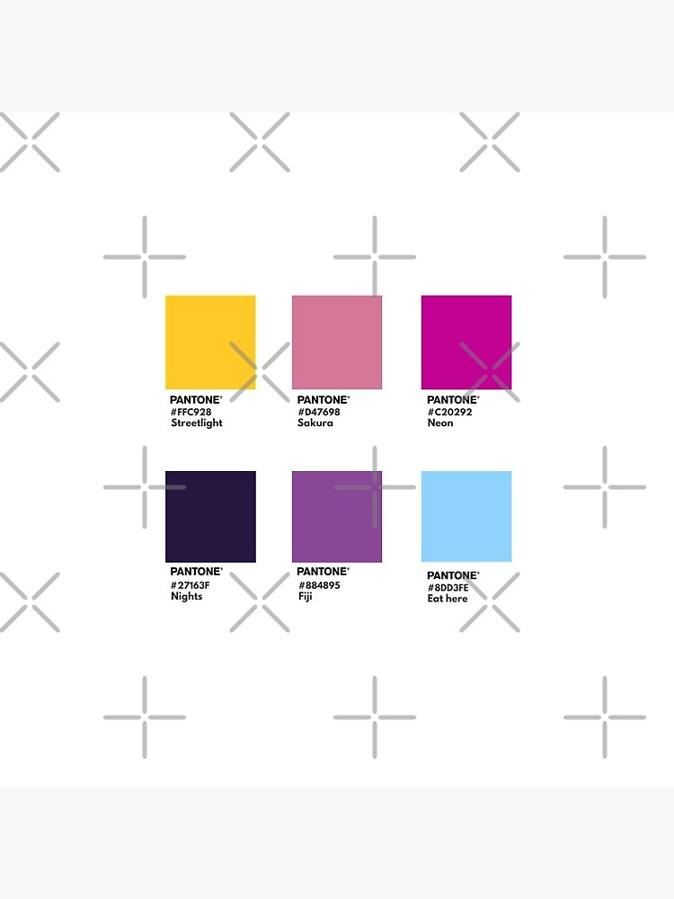 "Tokyo inspired palette pantone color swatch" Pin by softlycarol ...