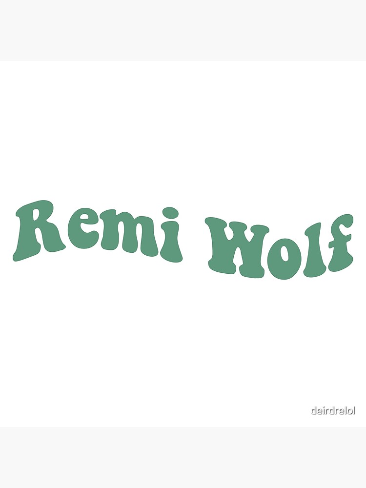 "Remi Wolf - Groovy Font" Poster for Sale by deirdrelol | Redbubble