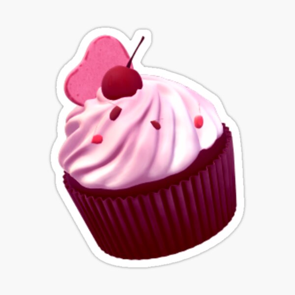 "CUPCAKE 3d pink cupcake " Sticker by anastasiatsalp | Redbubble