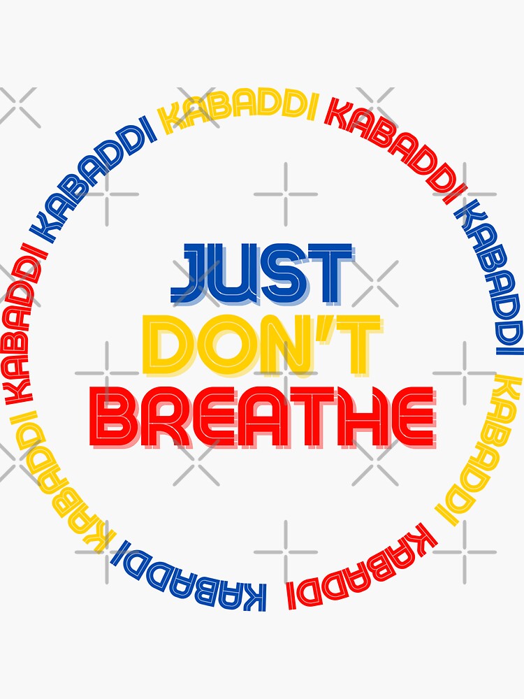 "Kabaddi Circle - Red/Yellow/Blue" Sticker for Sale by blm-bsc | Redbubble