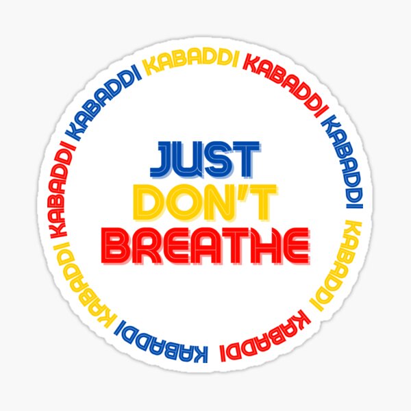 "Kabaddi Circle - Red/Yellow/Blue" Sticker for Sale by blm-bsc | Redbubble