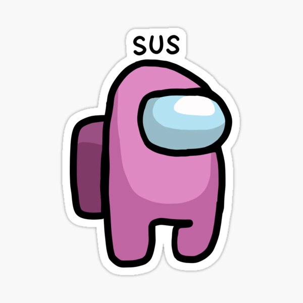 Among Us Sus Stickers | Redbubble