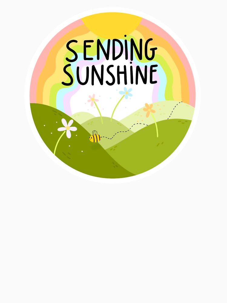 Camiseta «Envío de recordatorio suave de Sunshine» de littlearthlings ...