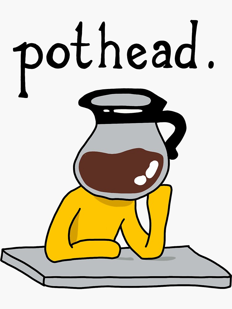 "Pothead" Sticker for Sale by abbsgross | Redbubble