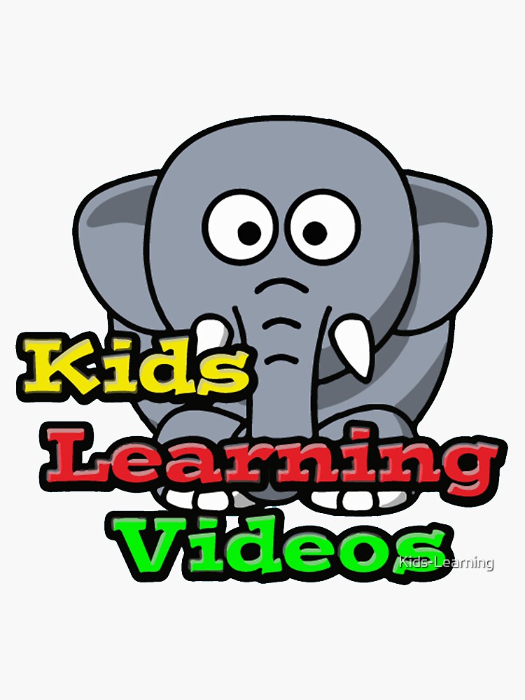 "The Kids Learning Videos Logo" Sticker by Kids-Learning | Redbubble