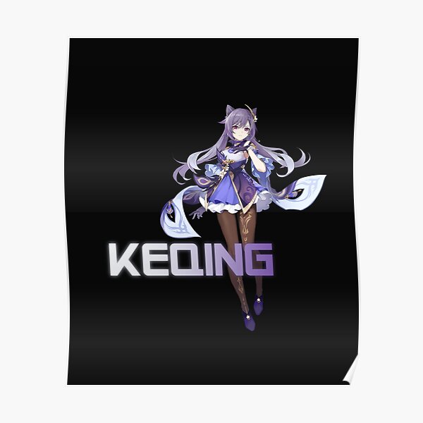 "genshin impact keqing" Poster for Sale by Gloria312 | Redbubble