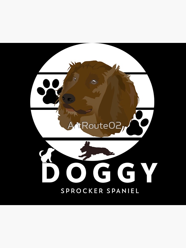 "Sprocker spaniel, Love Sprockers" Sticker for Sale by ArtRoute02 ...