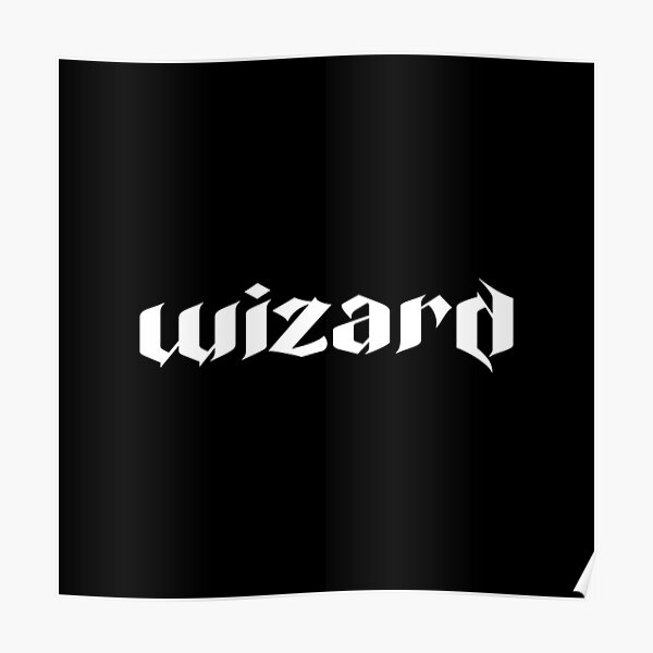 "wizard minimalist design" Poster for Sale by Darkmatter99 | Redbubble