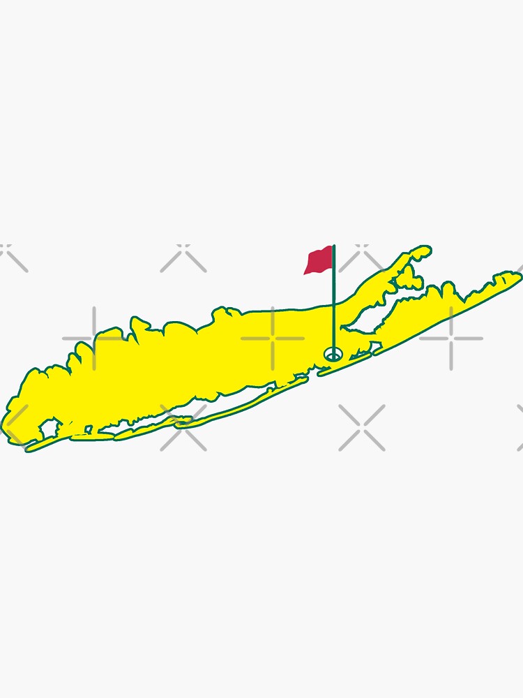 "long island golf" Sticker for Sale by seanyj | Redbubble