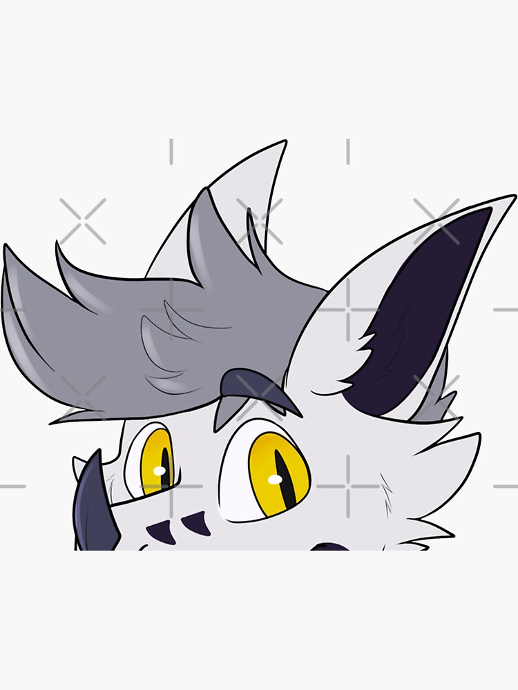 "Rhino Furry Peeker " Sticker for Sale by giftycat | Redbubble