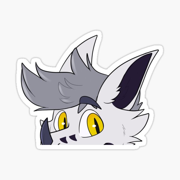 "Rhino Furry Peeker " Sticker for Sale by giftycat | Redbubble