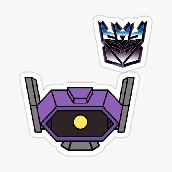 "Shockwave Decepticon Transformer Cartoon G1" Sticker for Sale by ...