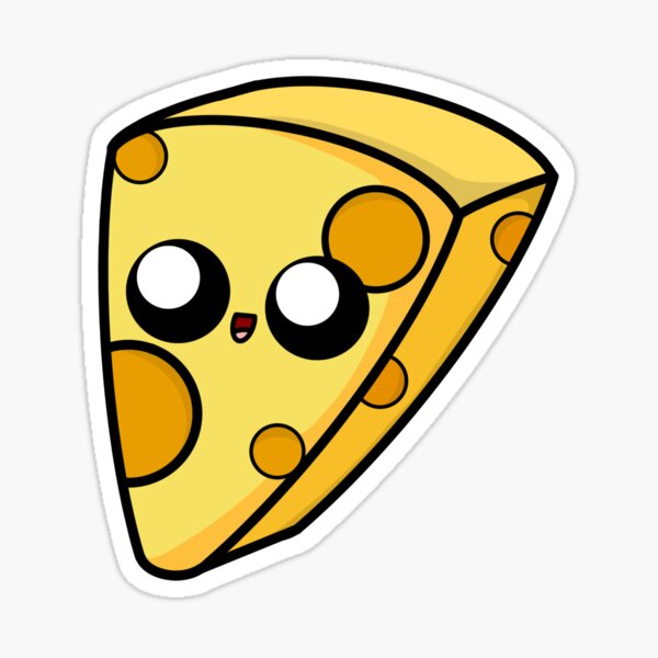 "Cute Cartoon Cheese" Sticker for Sale by cookingwithten | Redbubble