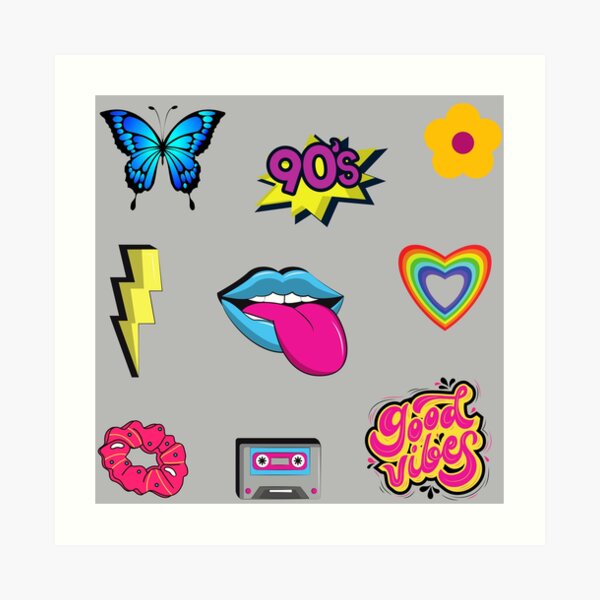 "Indie Kid Sticker Pack" Art Print by m95sim | Redbubble