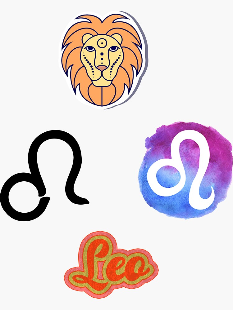 "Leo zodiac sign stickers" Sticker for Sale by adammouhiat20 | Redbubble