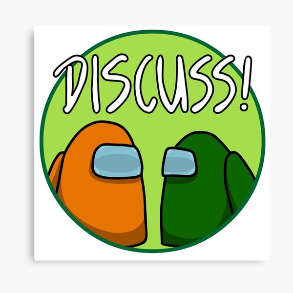 Among Us Discuss Canvas Prints | Redbubble