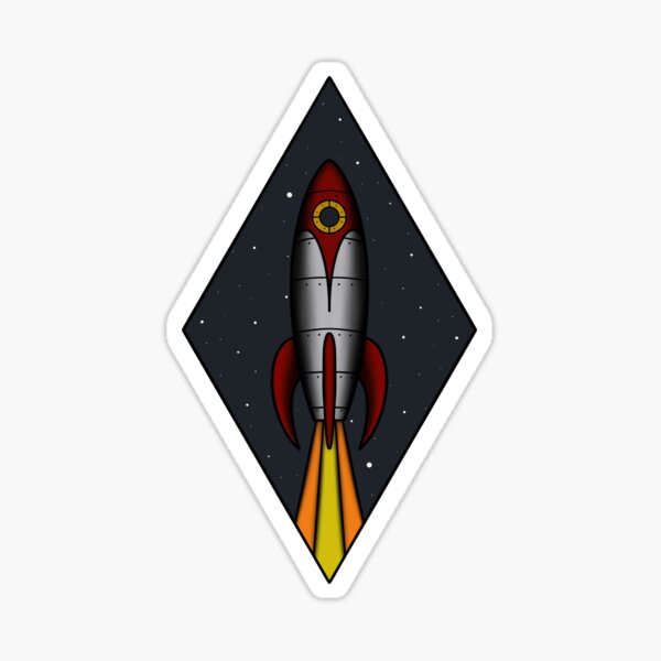 "ROCKET SHIP" Sticker for Sale by hugoncalves | Redbubble
