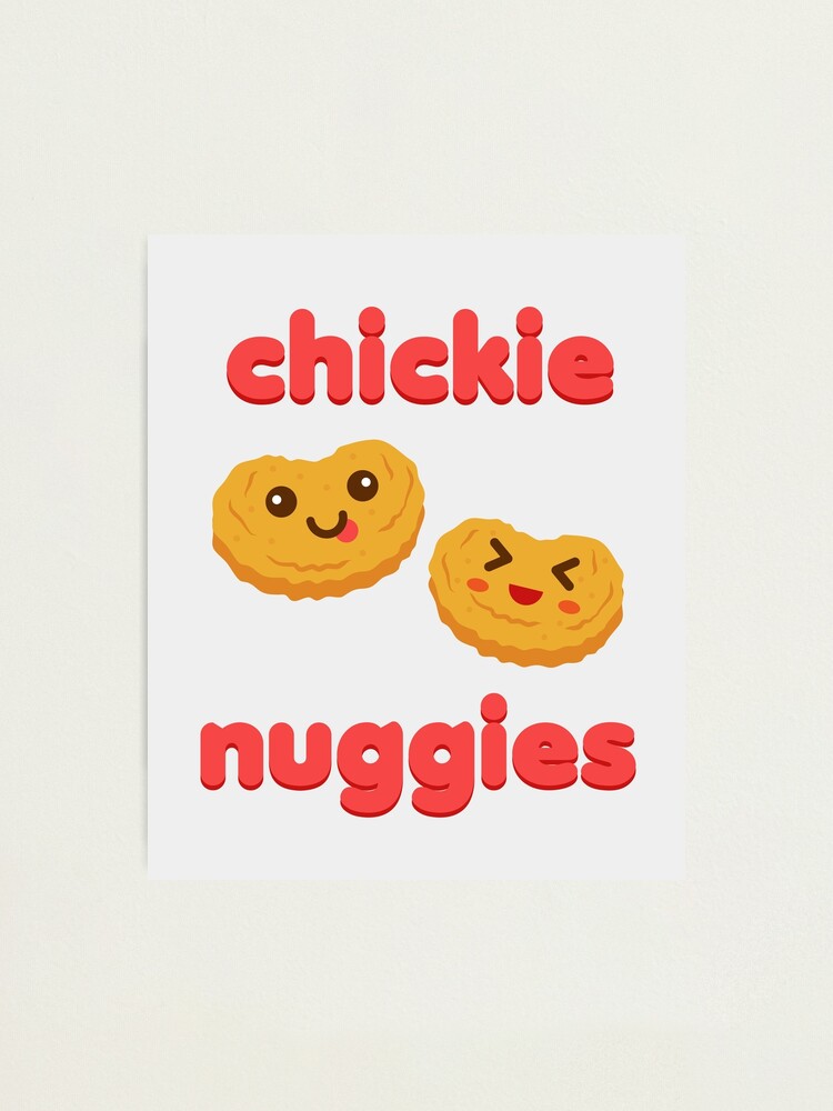 Lámina fotográfica «Chickie Nuggies Chicken Nuggets Meme gracioso Cute ...